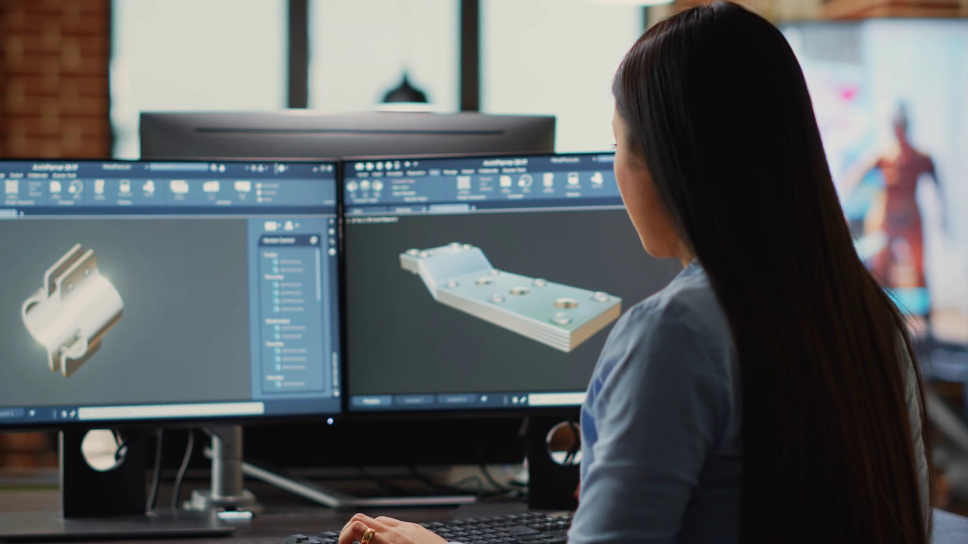 Digital 3d Creator Improving Industrial Stock Footage SBV-347427879 ...