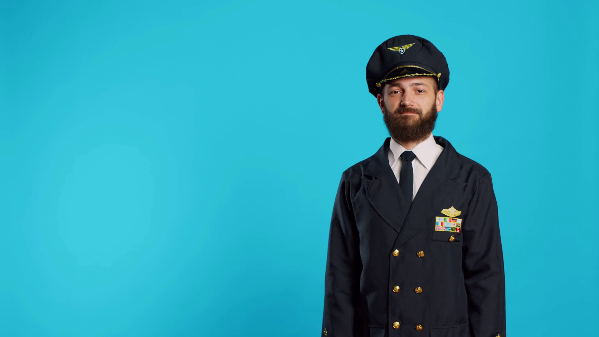 Aviation Male Pilot Giving Thumbs Up On Stock Footage SBV-347482318 ...