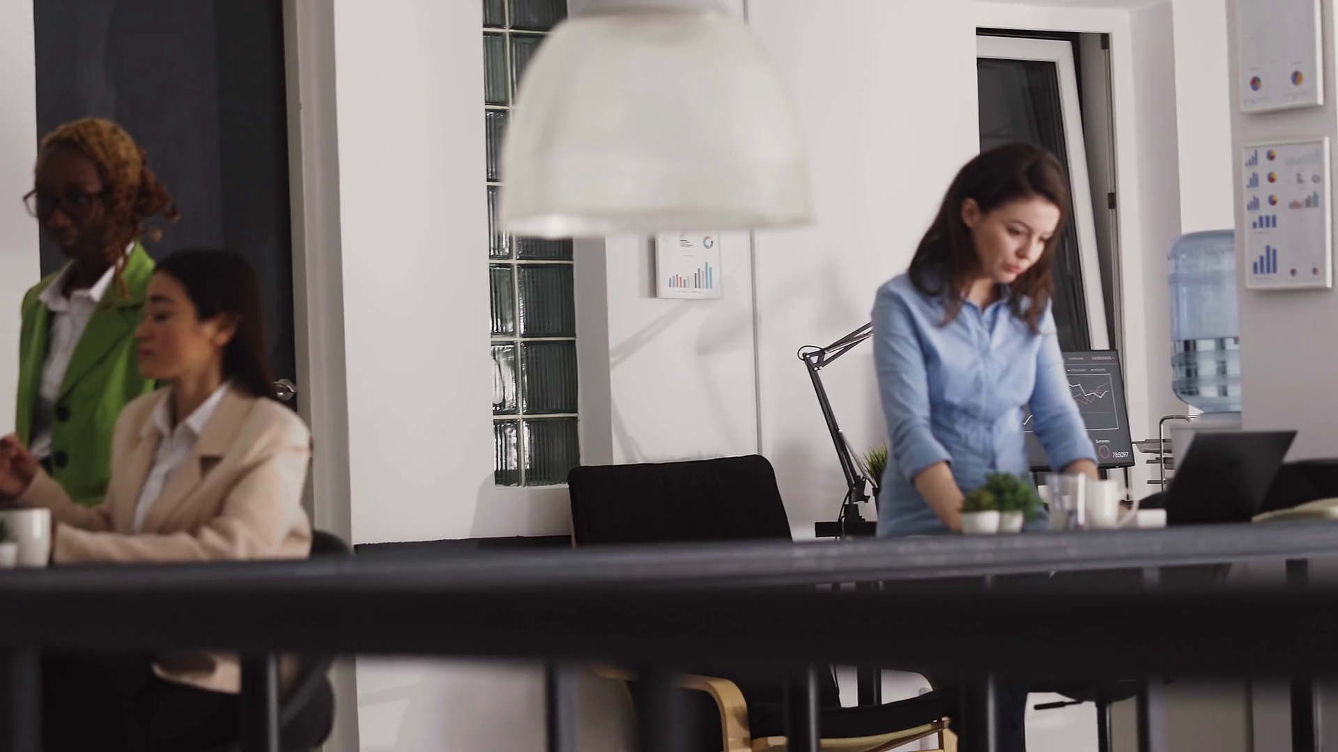 Executive Manager Talking On Landline Phone Stock Footage SBV-347464038 ...