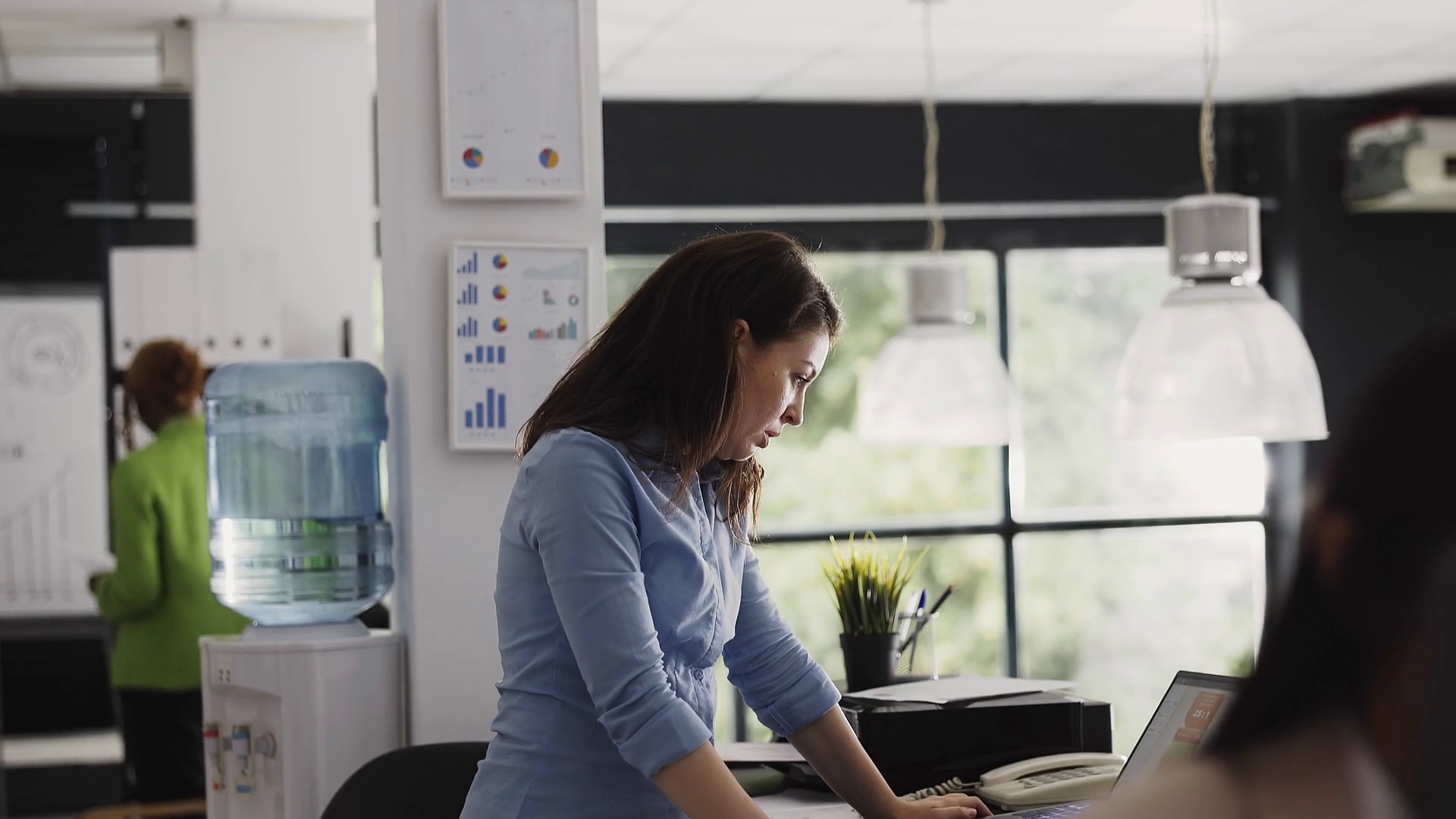 Business Manager Dealing With Painful Stock Footage SBV-347464011 ...