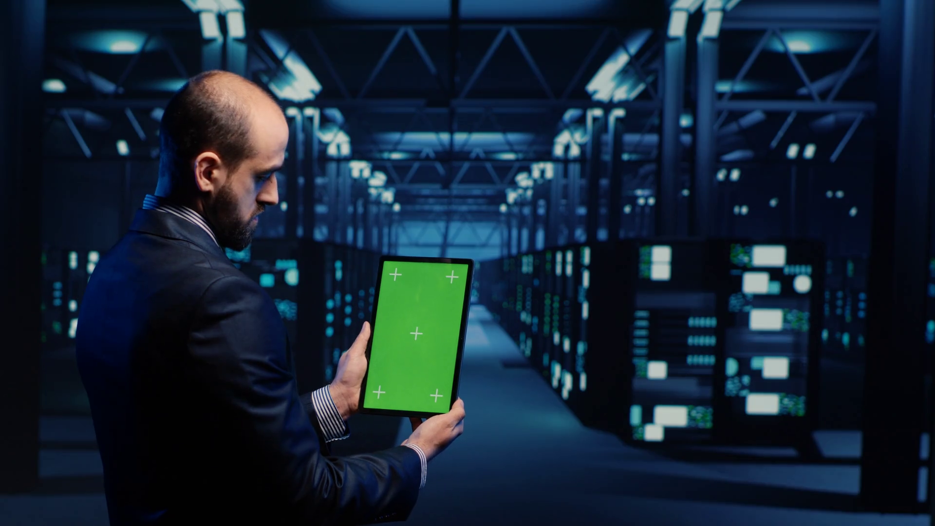 Database Admin Analyzing Greenscreen Display Stock Footage Sbv 347452596 Storyblocks 