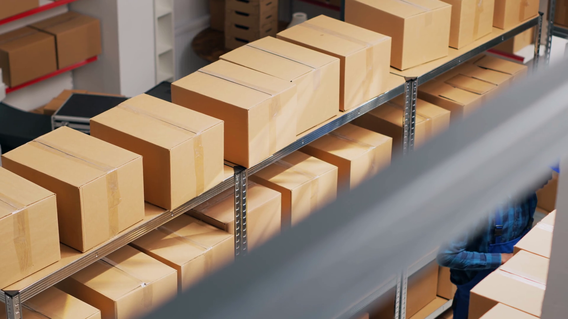 Female Employee Counting Number Of Packages Stock Footage SBV-347532068 ...