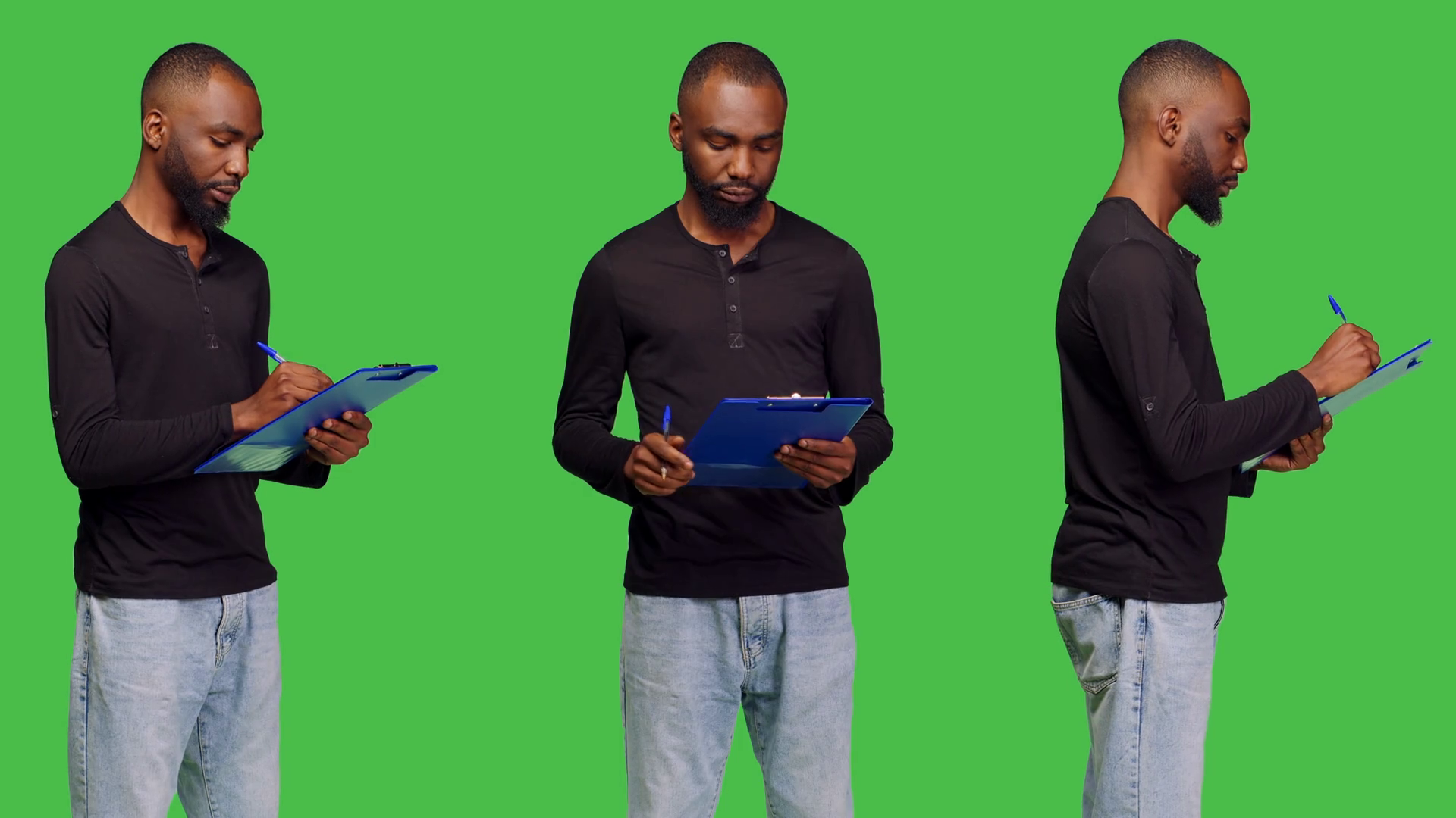 Casual Person Taking Notes On Papers Over Stock Footage SBV-347639440 ...