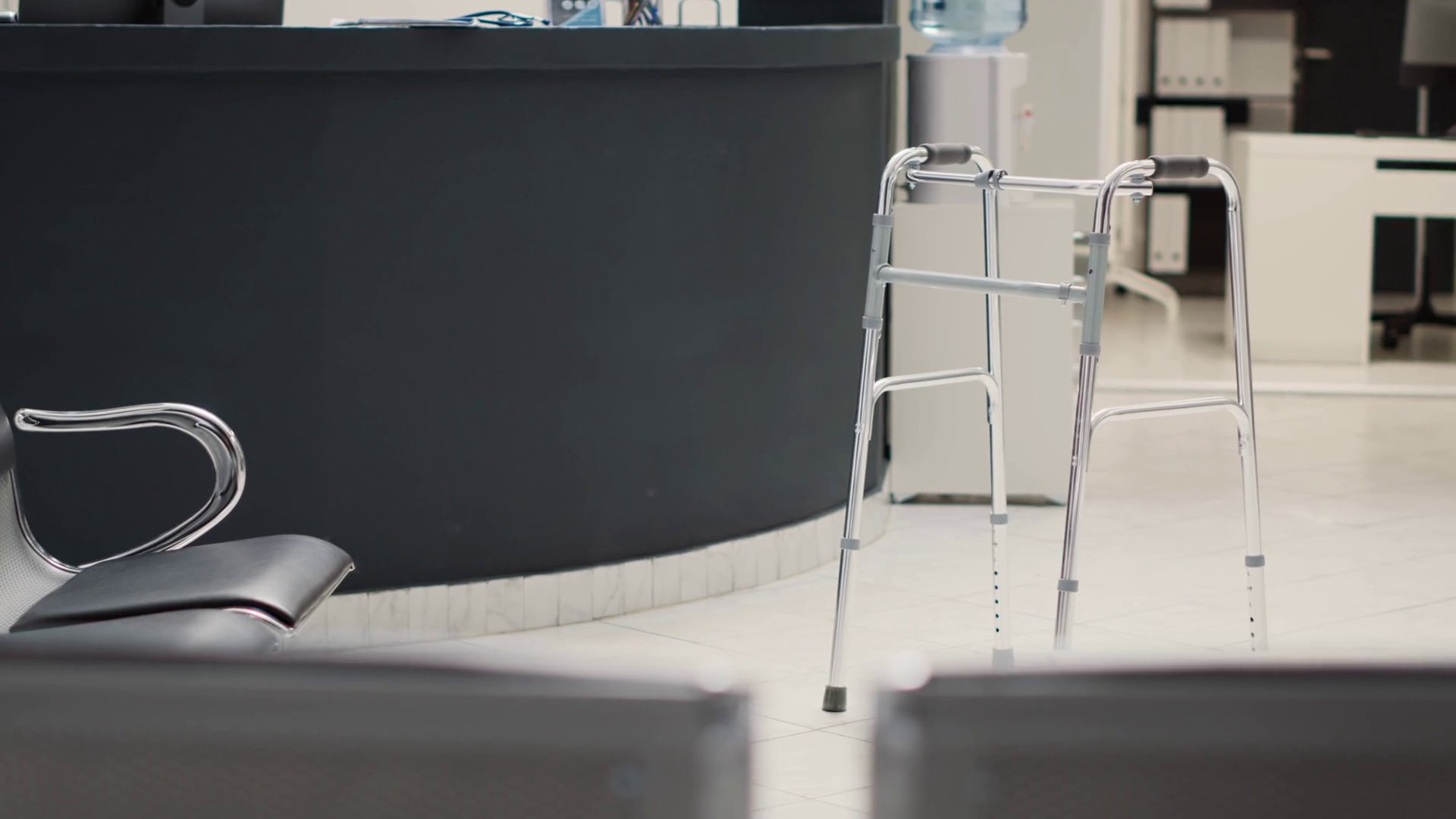 Clinical Facility Reception Front Desk With Stock Footage SBV-347534401 ...
