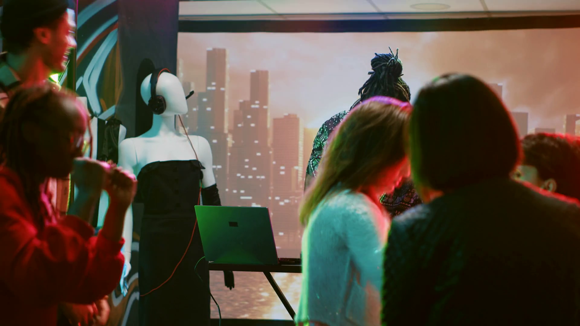 Young Man Clubbing With People At Bar Having Stock Footage SBV ...