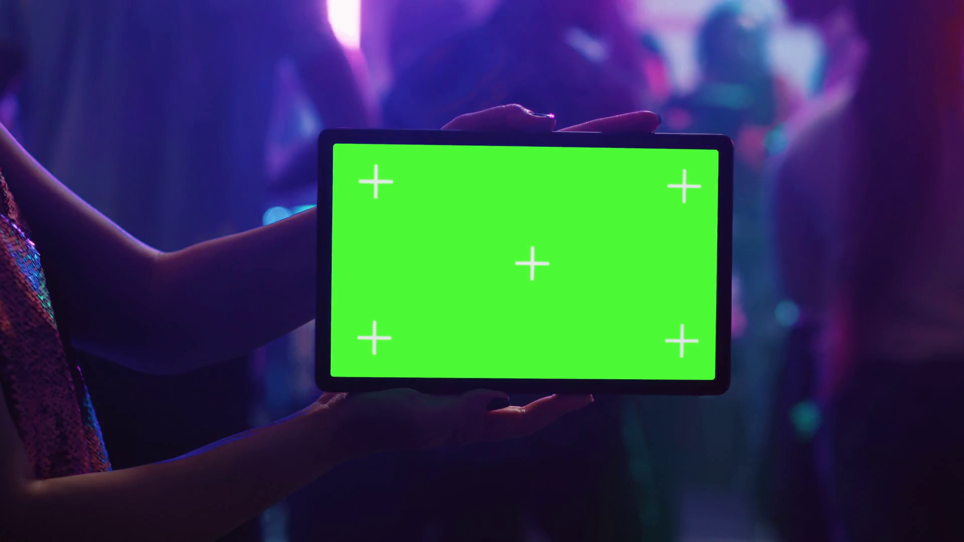 Adult Using Tablet With Green Screen Stock Footage SBV-347643274 ...