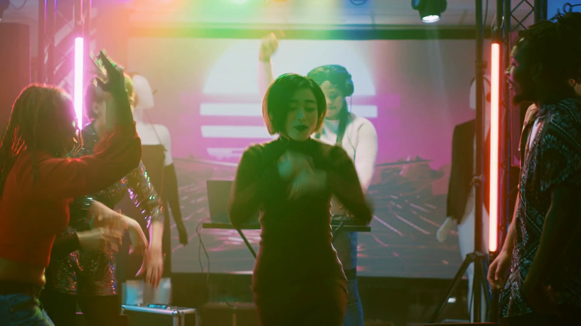 Cool People Improvise Dance Moves Stock Footage SBV-347643674 - Storyblocks