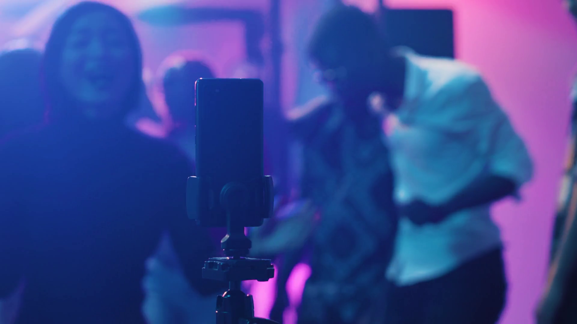 Influencer Filming Vlog At Club Party Stock Footage SBV-347643374 ...