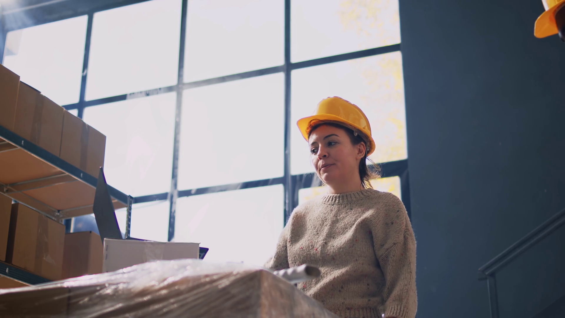 Employees Team Reviewing Logistics Products Stock Footage SBV-347620291 ...