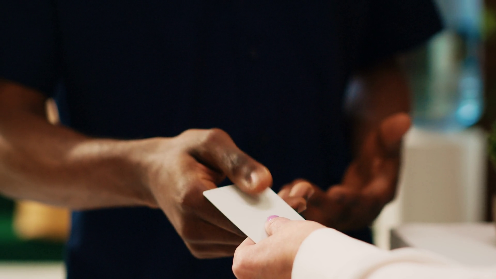 Male Tourist Receiving Room Key Card Stock Footage SBV-347748190 ...