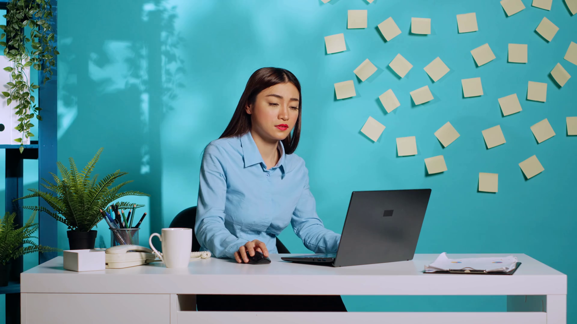 Overworked Exhausted Office Clerk Stock Footage SBV-347684186 - Storyblocks