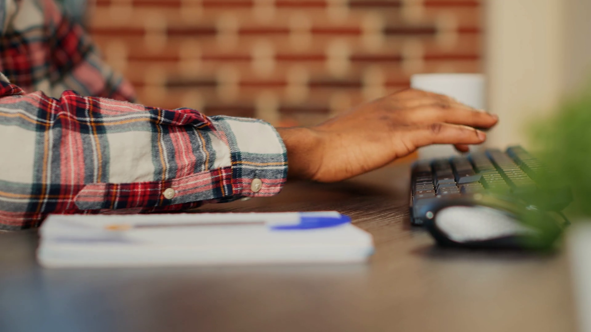 Remote Student Typing Data On Keyboard Stock Footage SBV-347686741 ...