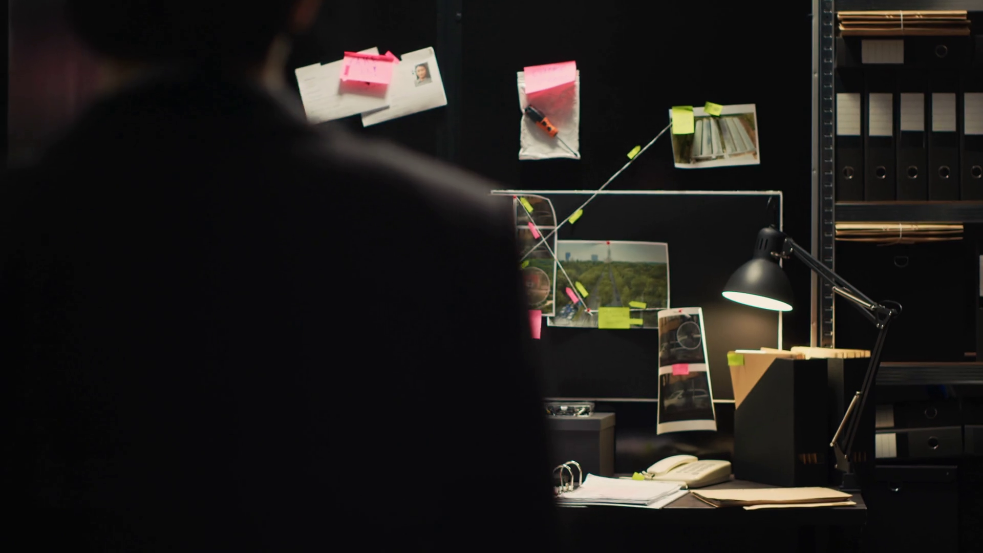 Private Inspector Analyzing Case Files Stock Footage SBV-347715228 ...