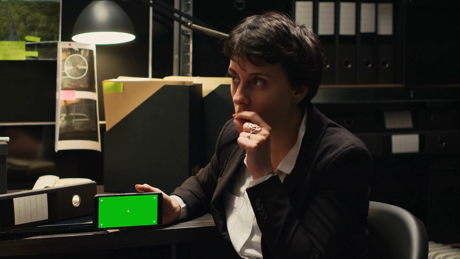 Criminal Investigators With Greenscreen Stock Footage SBV-347690042 ...