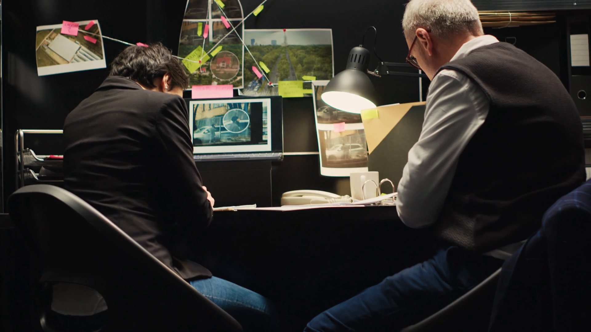 Partners Running To Capture Criminal Stock Footage SBV-347689908 ...