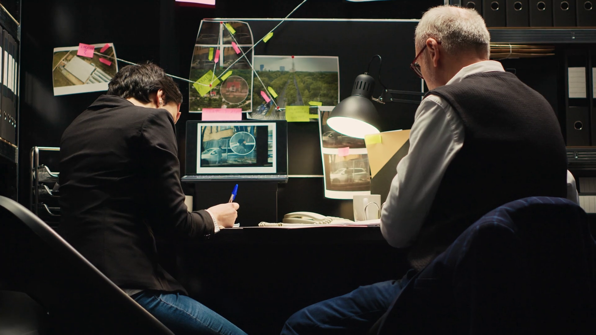 Detectives Rushing To Catch Culprit Stock Footage SBV-347690199 ...