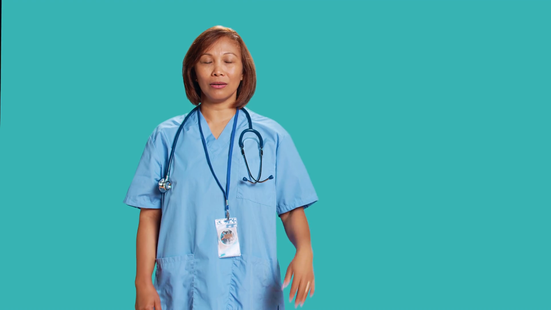 Overworked Nurse Suffering From Migraine Stock Footage SBV-347756482 ...