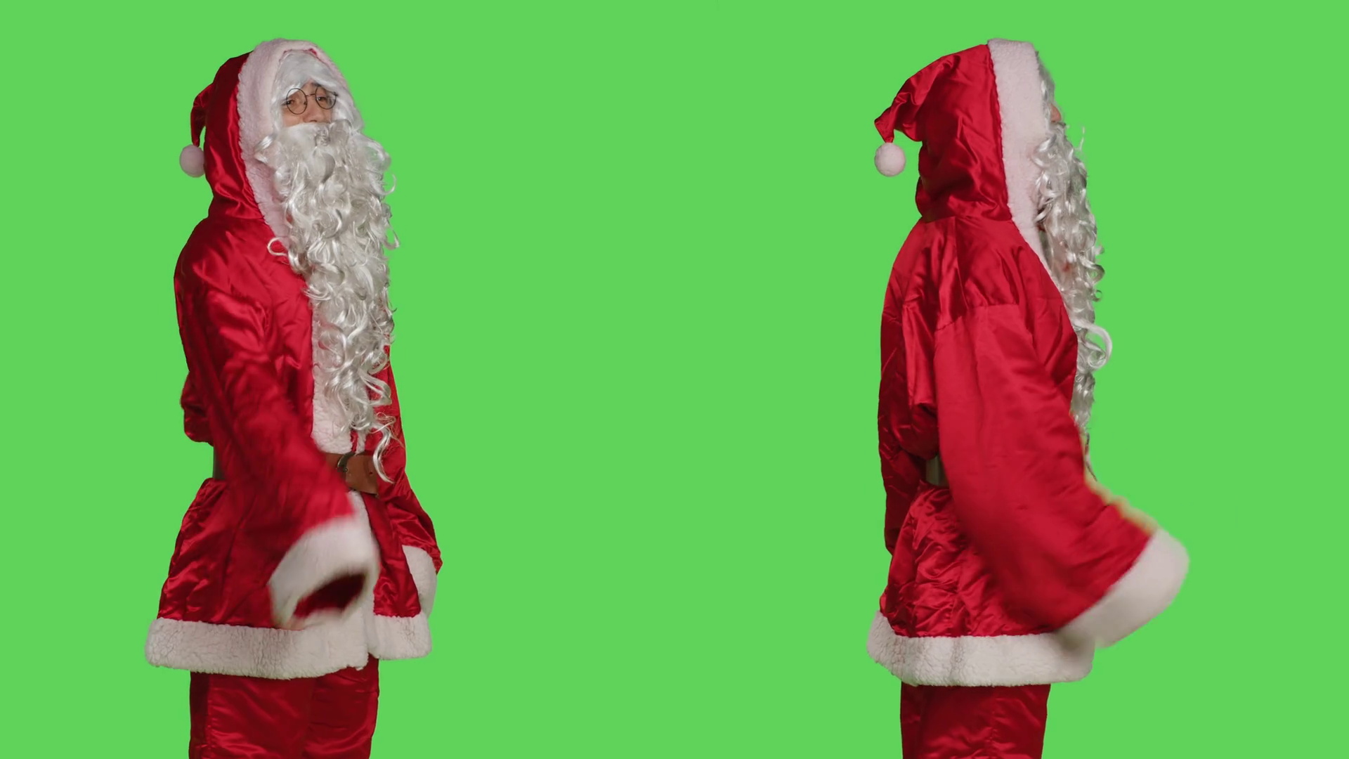 Santa Claus Spreading Holiday Cheer With Stock Footage SBV-347777273 ...