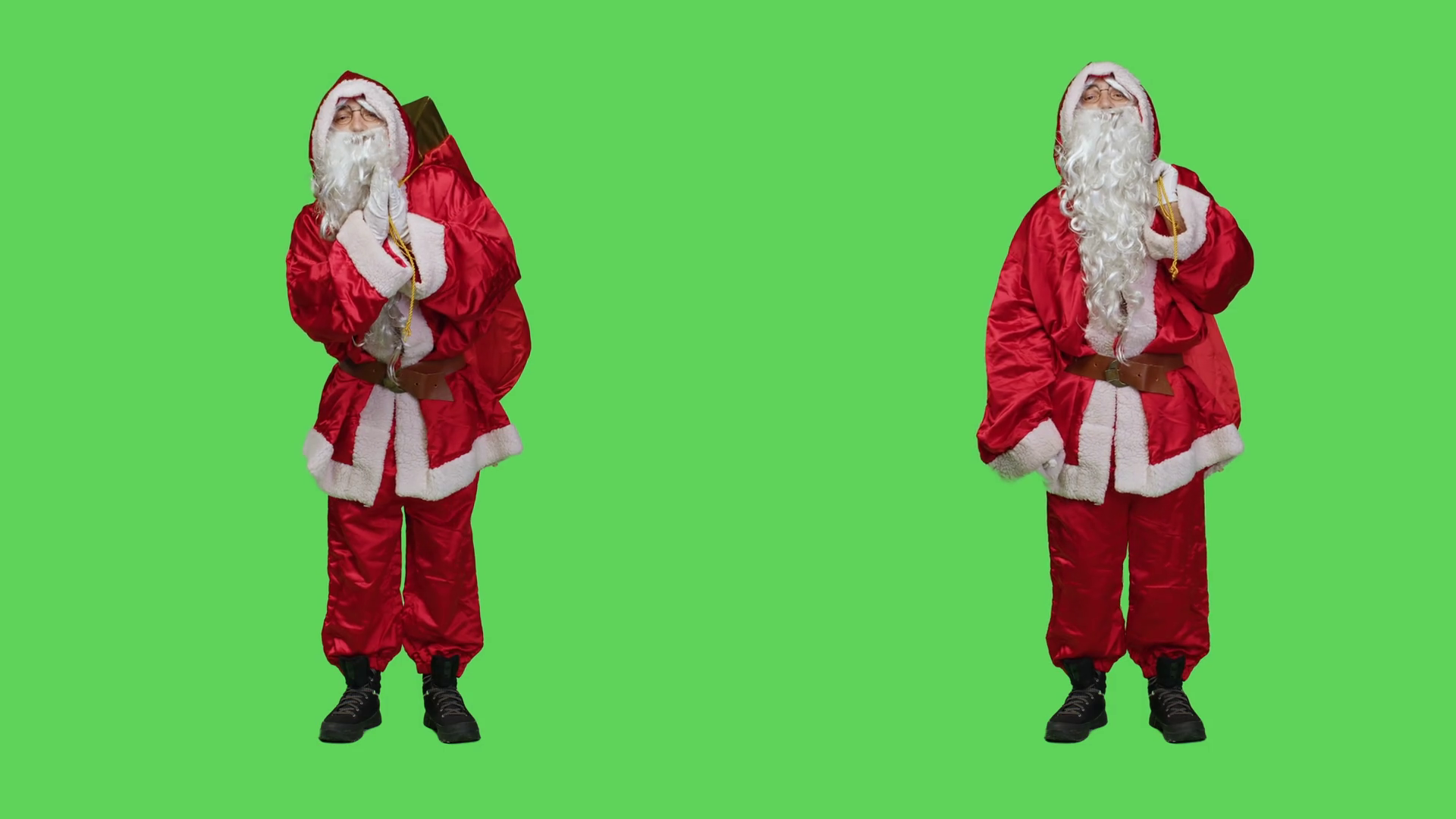 Santa Claus Character Praying To God In Stock Footage SBV-347807035 ...