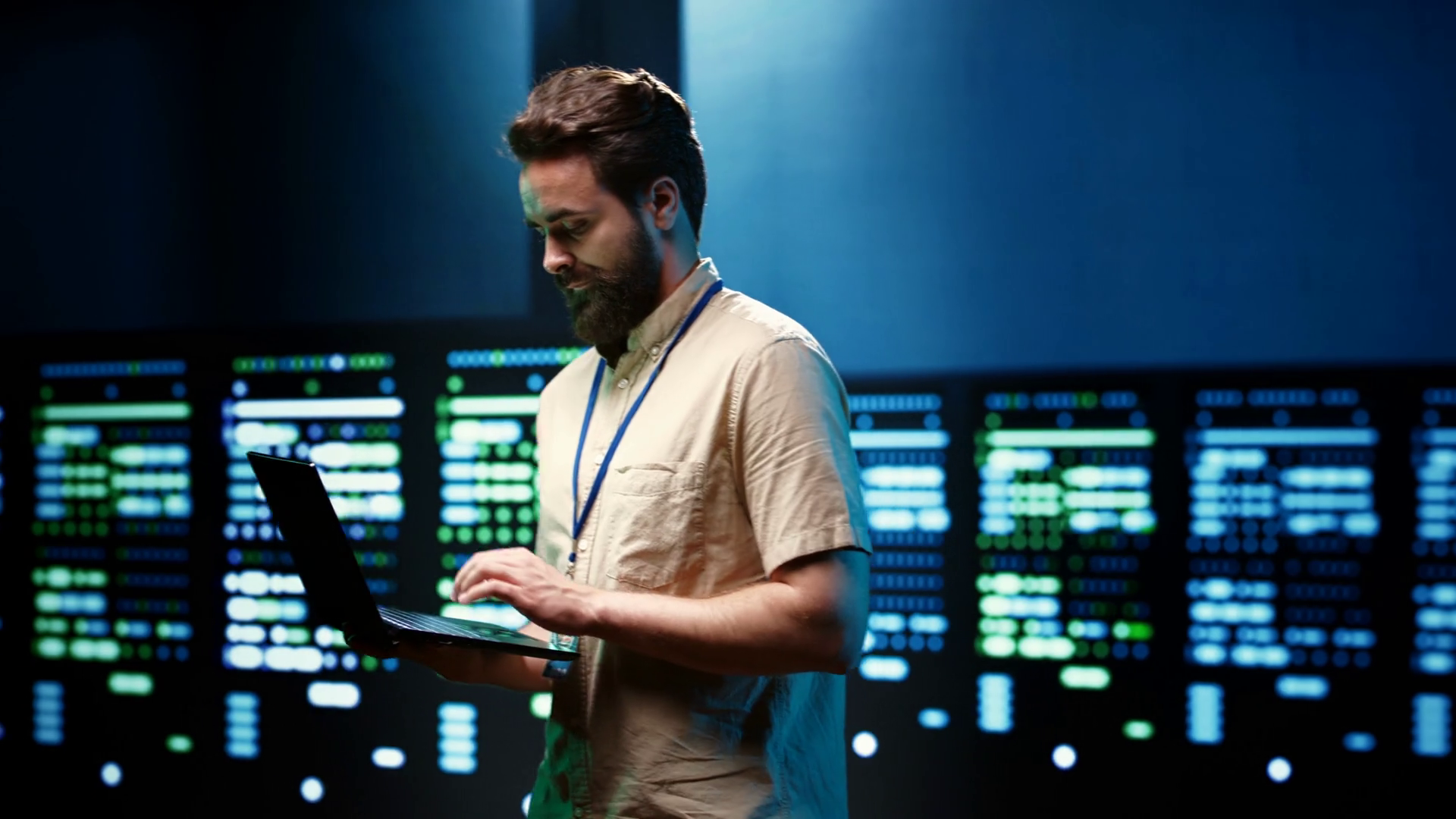 Programmer Doing Annual System Examination Stock Footage SBV-347809124 - Storyblocks