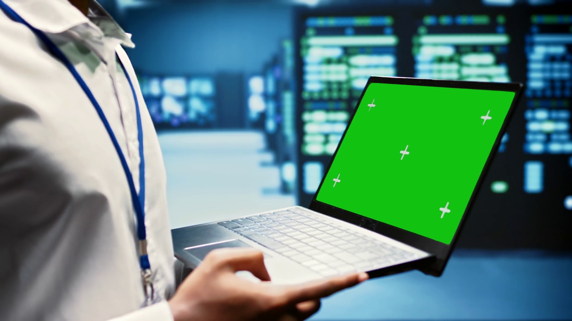 African American Programmer Using Mock Up Stock Footage SBV-348368169 ...