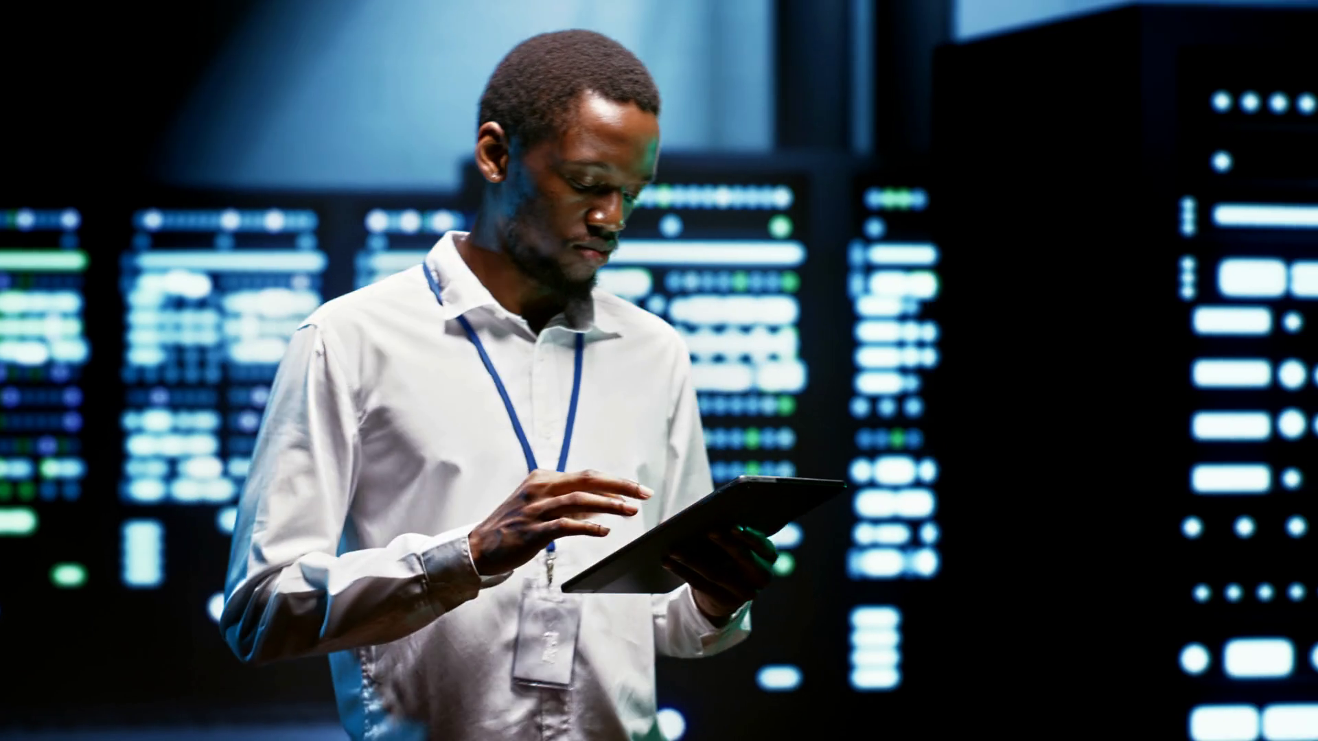 It Programmer Using Tablet To Run Stock Footage Sbv 347808790 Storyblocks 