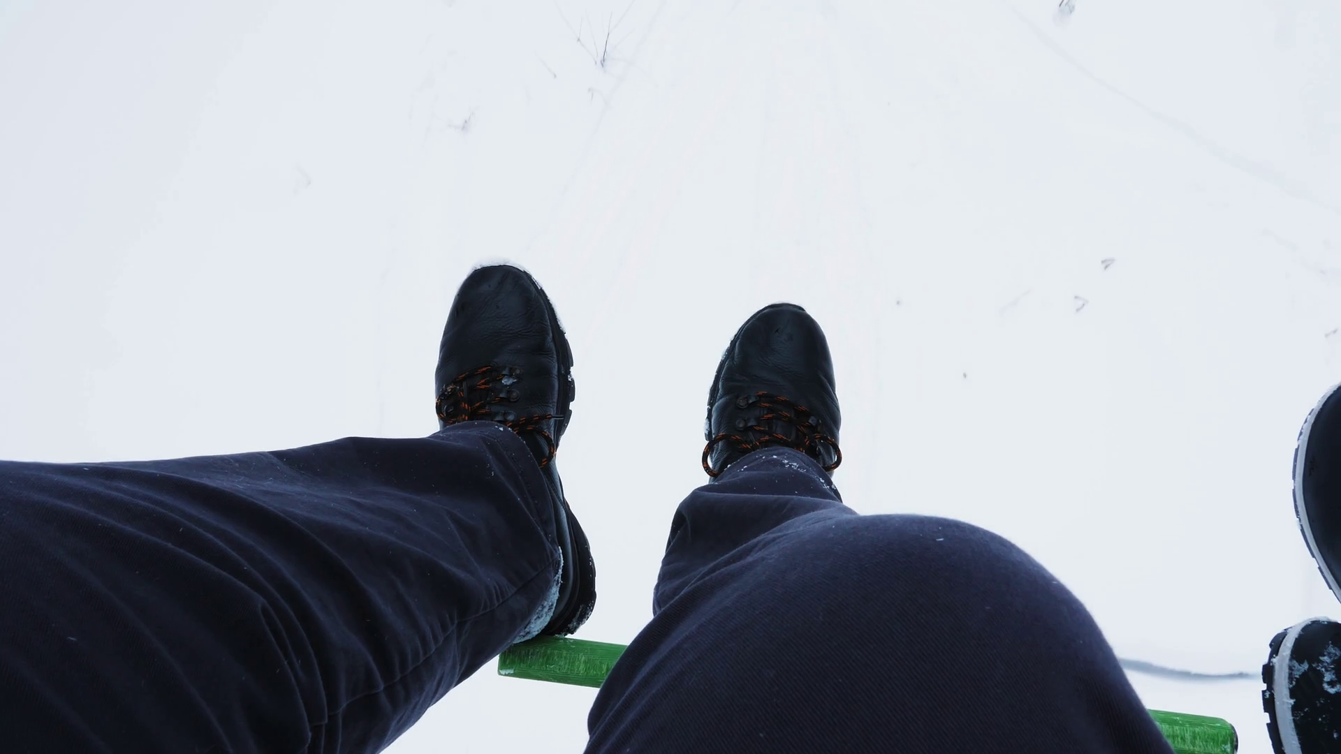 Pov Shot Of Tourist Riding Ski Lift Looking Stock Footage SBV-348377709 - Storyblocks