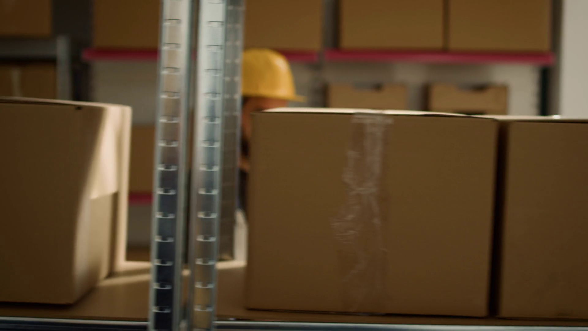Tracking Shot Of Warehouse Chief Operations Stock Footage SBV-348460886 ...