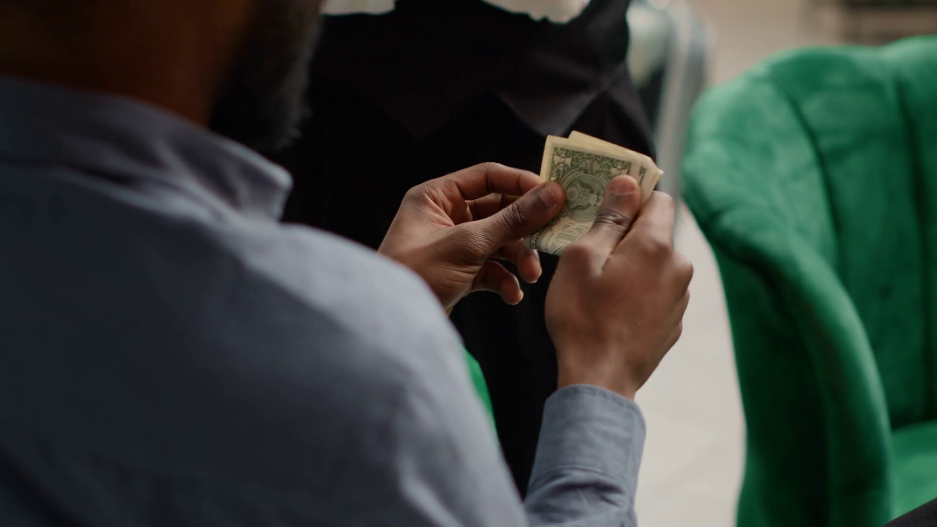 Hotel Visitor Pays Cash Cup Of Coffee Stock Footage SBV-348555861 ...