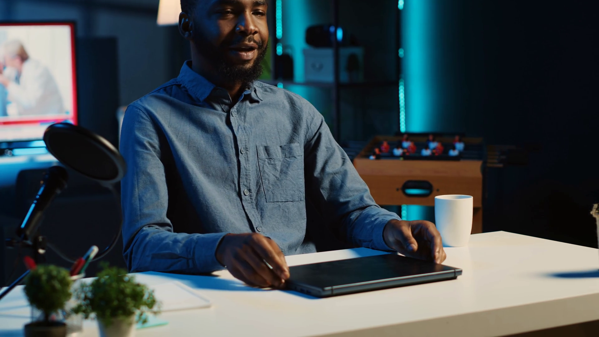 African American Content Creator Filming Stock Footage SBV-348675025 ...