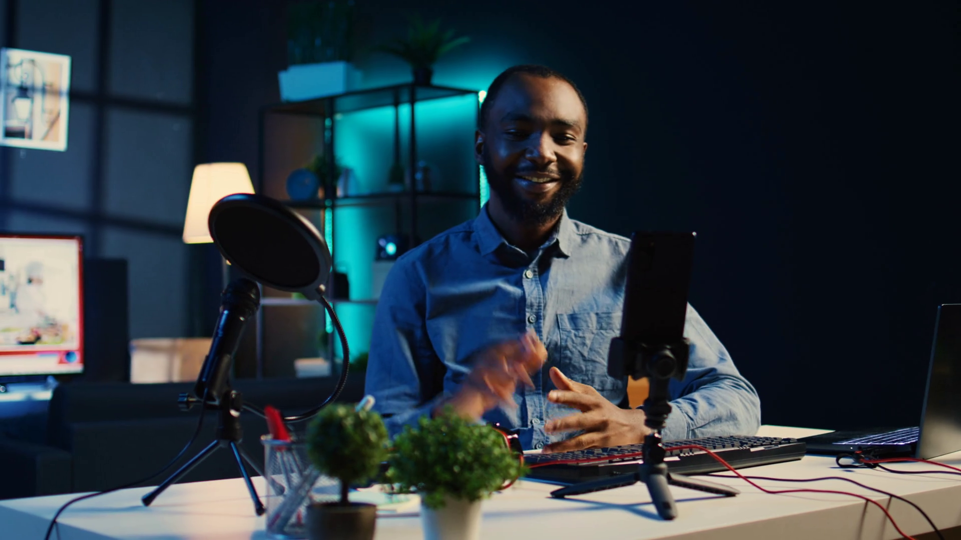 African American Viral Content Creator Stock Footage SBV-348641436 ...