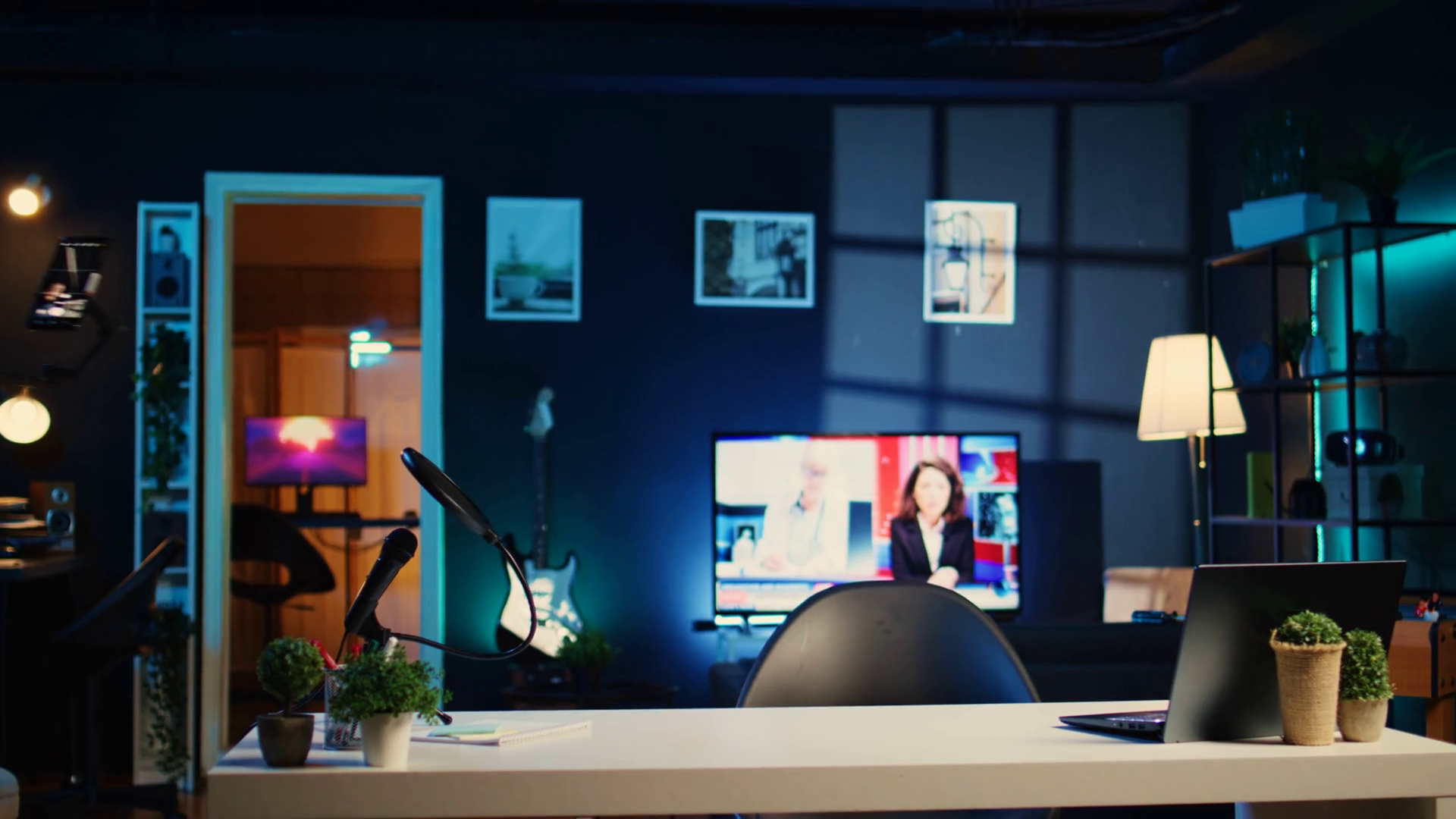 Influencer Using Selfie Stick Smartphone Stock Footage SBV-348641203 ...