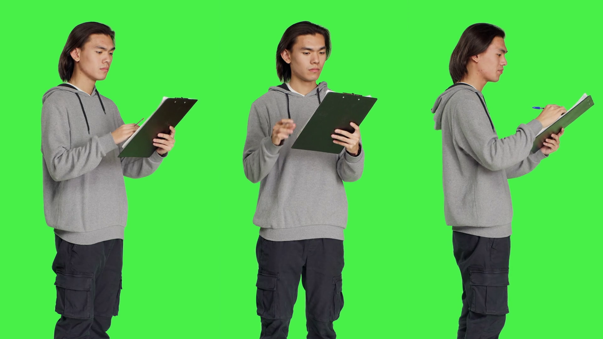 Asian Guy Reads Information On Files Stock Footage SBV-348691571 ...