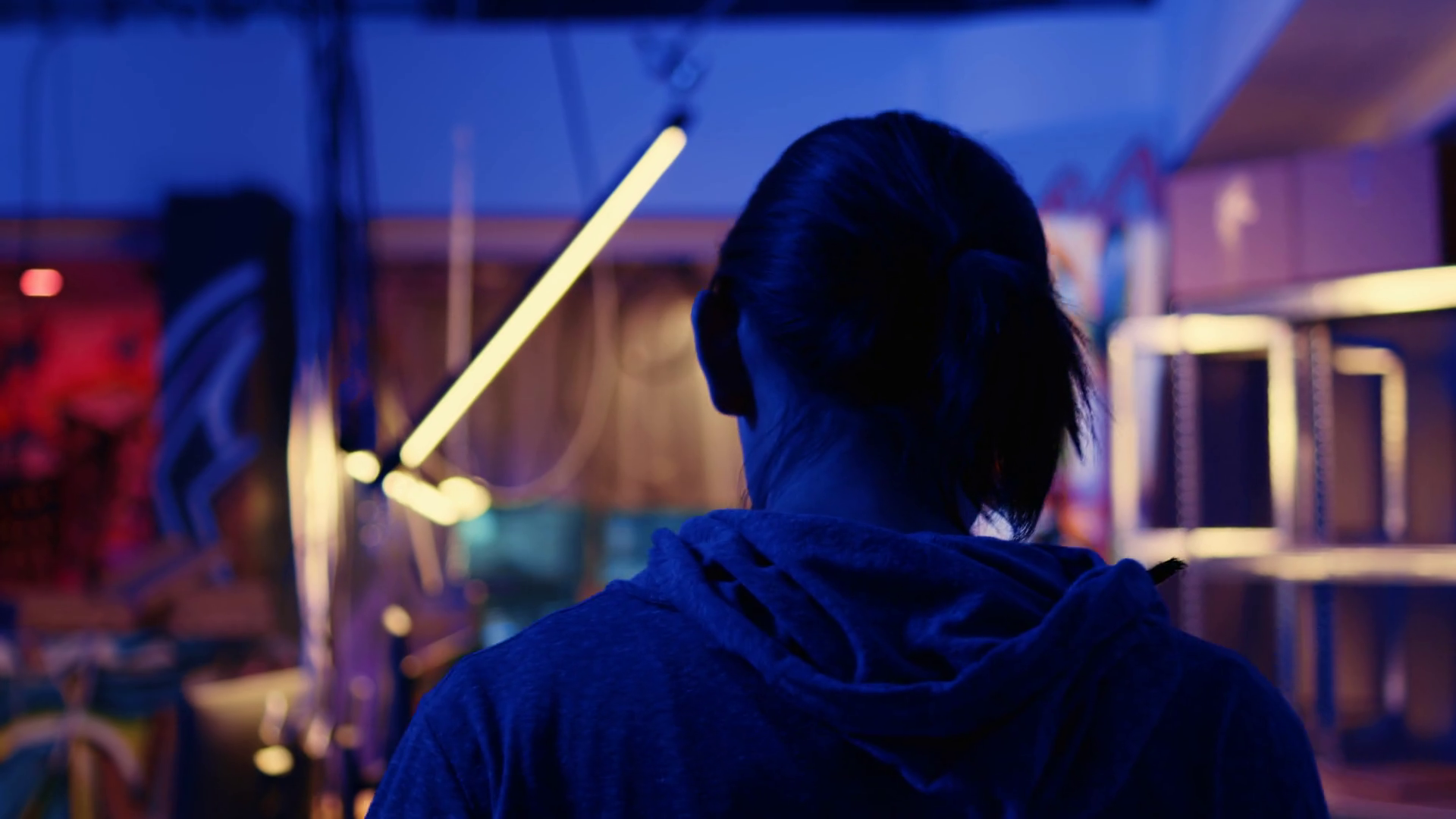 Tracking Shot Of Asian Hacker Arriving In Stock Footage SBV-348728946 ...