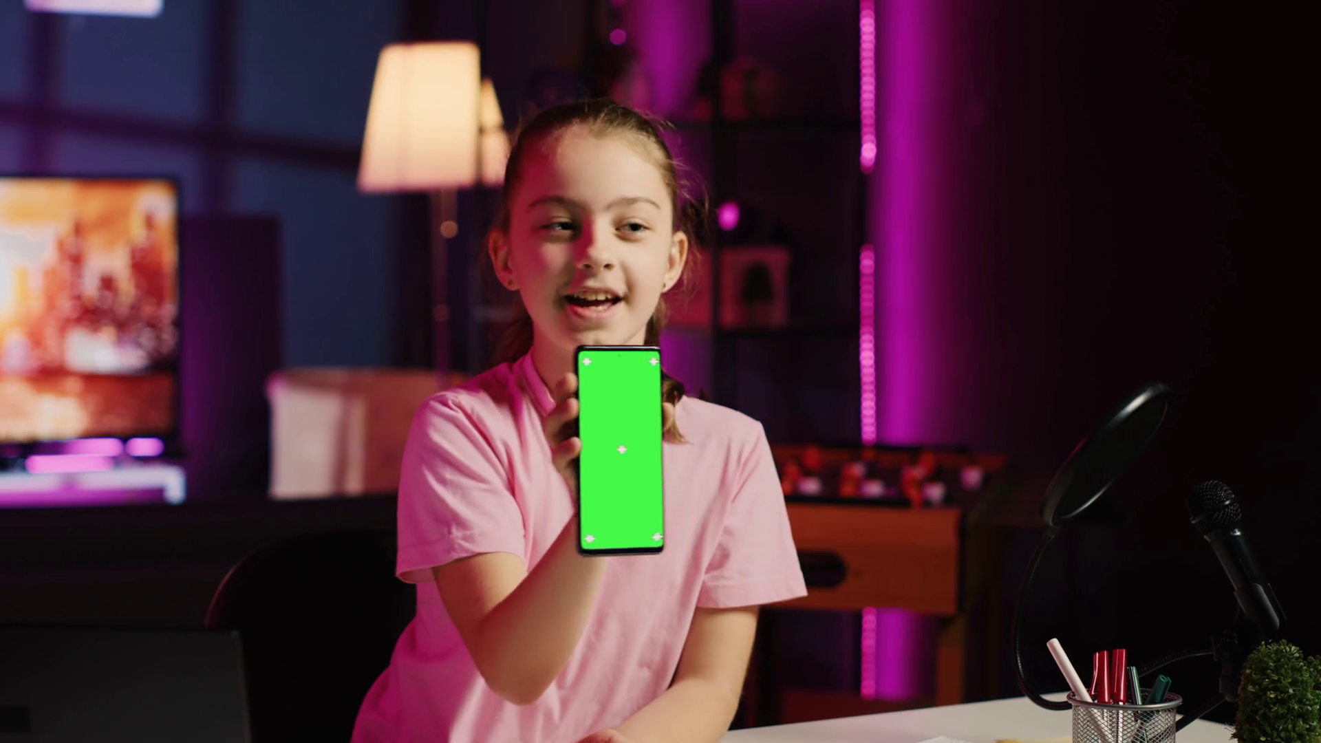 Kid Content Creator Filming Technology Stock Footage SBV-348649257 ...