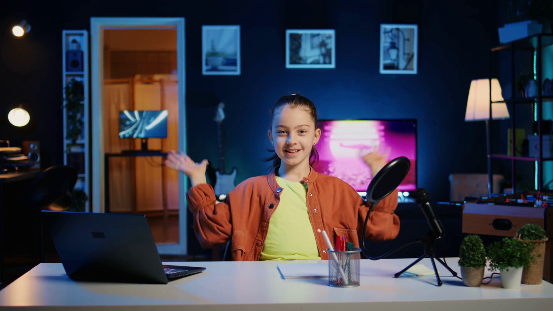 Young Child Filming Video Newly Opened Stock Footage SBV-348697577 ...