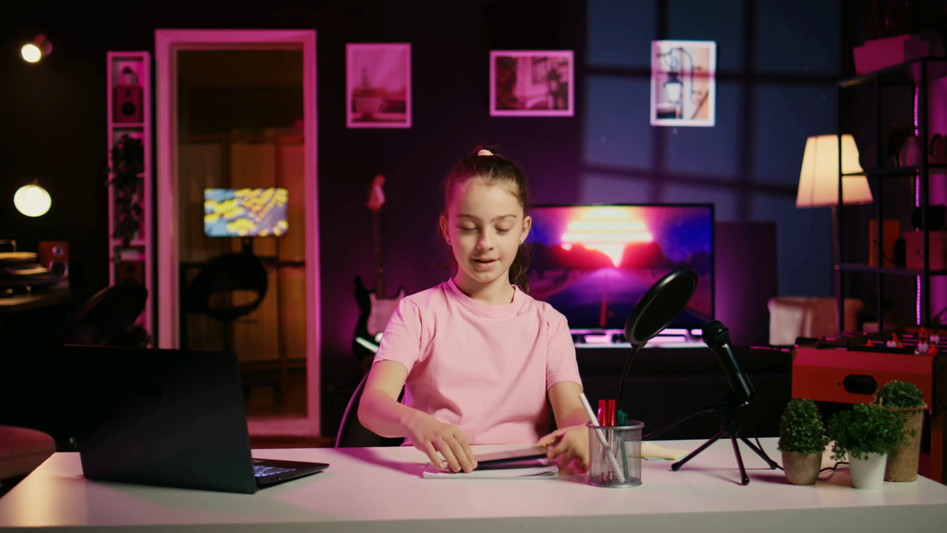 Young Content Creator Filming Reviewing Stock Footage SBV-348697522 ...