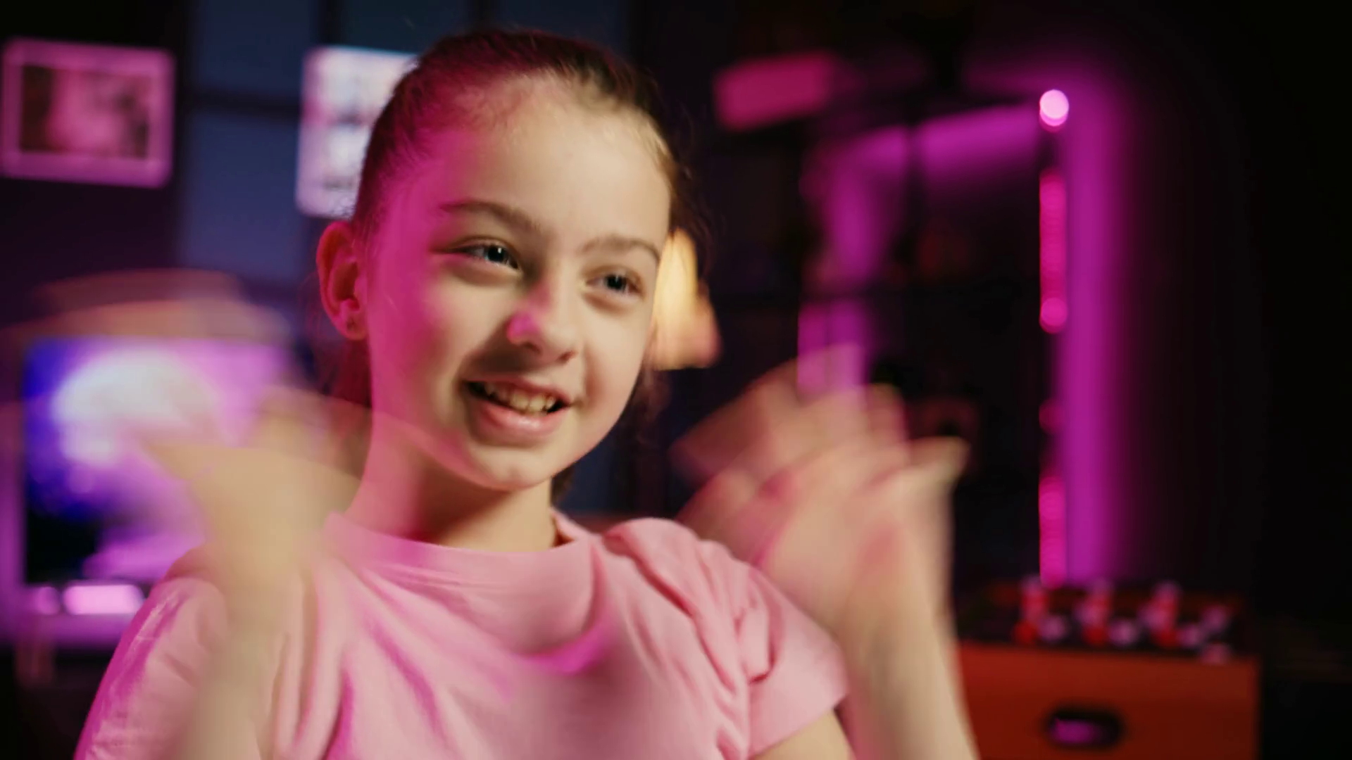 Dolly Out Shot Of Kid Talking About School Stock Footage SBV-348697089 ...