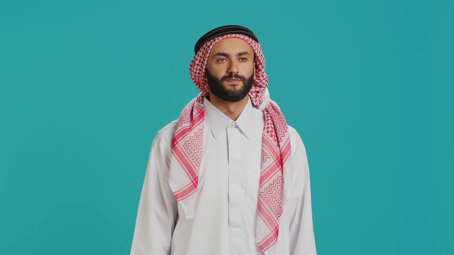 Arab Person Dressed In Traditional Islamic Stock Footage SBV-348705640 ...