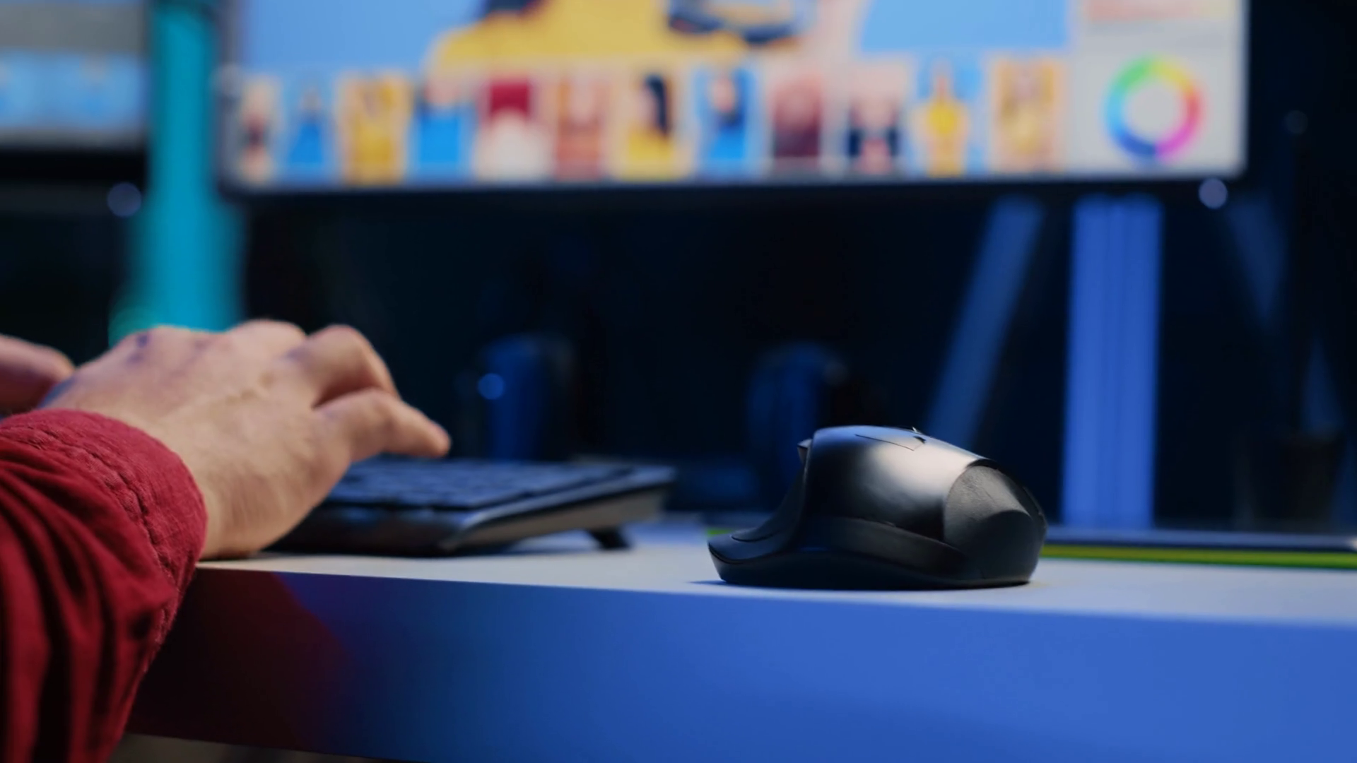 Photographer Using Advanced Photo Editing Stock Footage SBV-348711247 ...