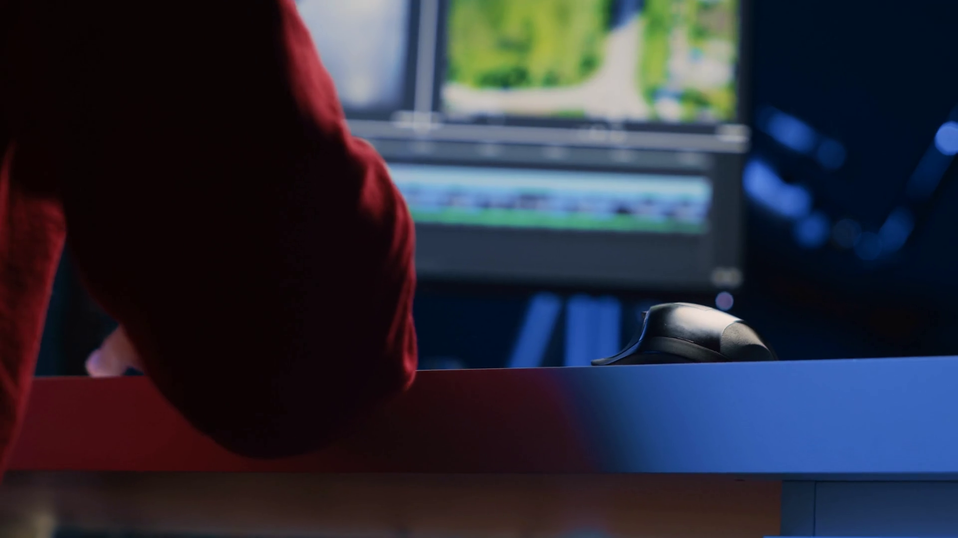 Professional Video Editor Editing Color Stock Footage SBV-348723316 ...