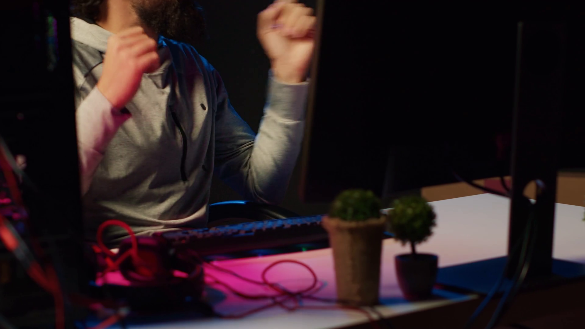 Streamer Talking To Viewers Live Presenting Stock Footage SBV-348775975 ...