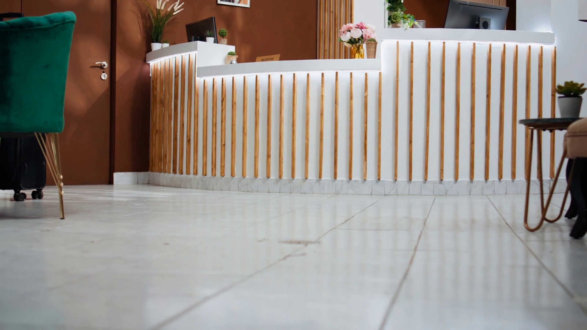 Empty Hotel Reception Entryway With Stock Footage SBV-348799575 ...