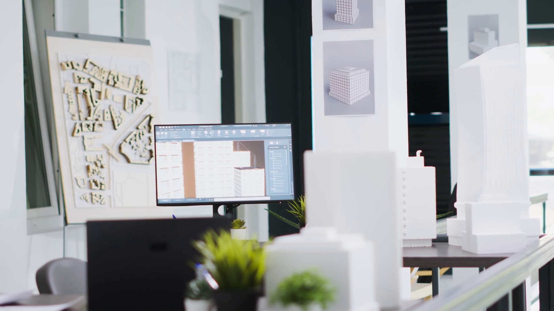 Cad Architecture Software On Computer At Stock Footage SBV-348811900 ...