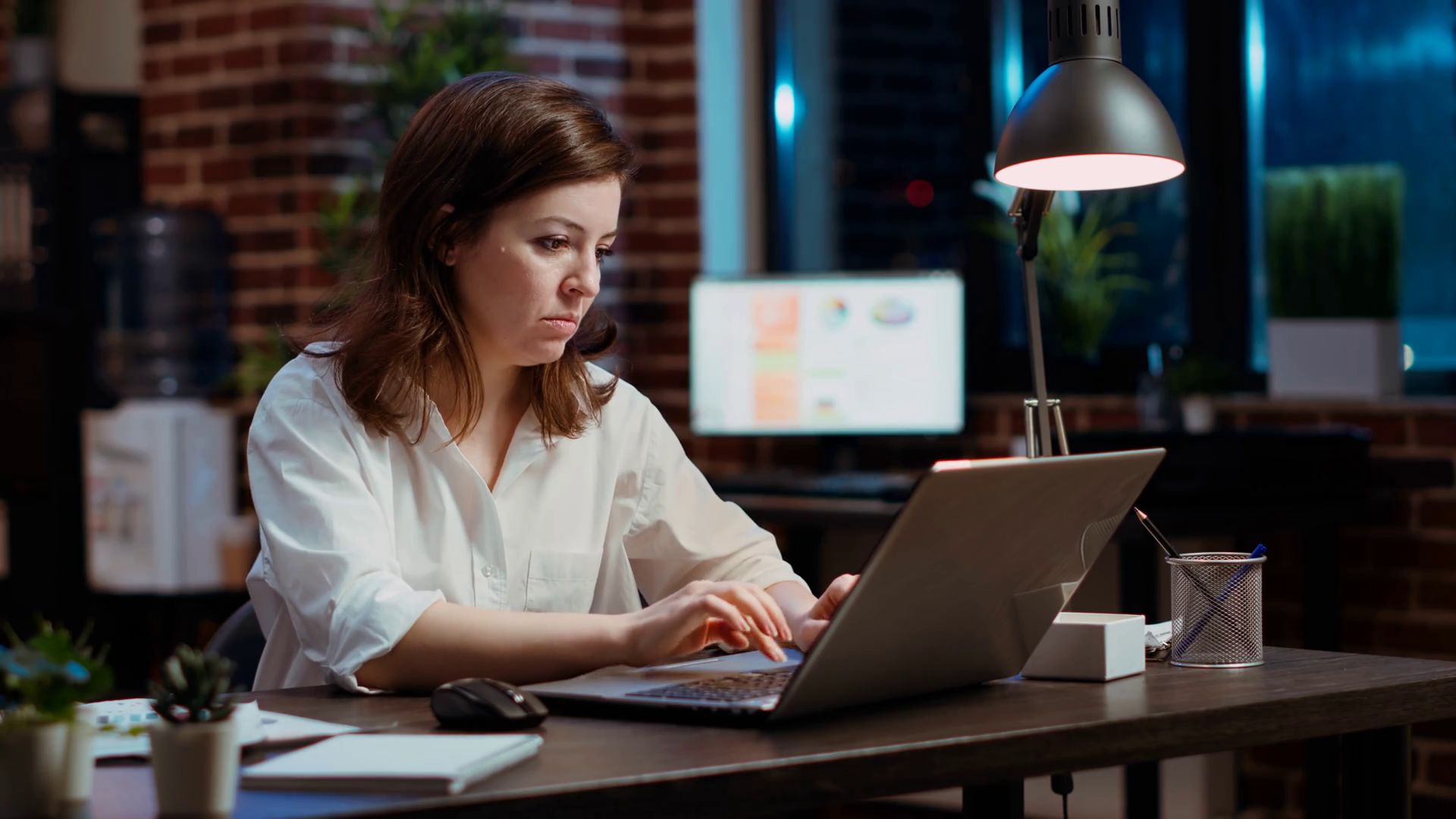 Businesswoman Creating Marketing Project Stock Footage SBV-348809558 ...