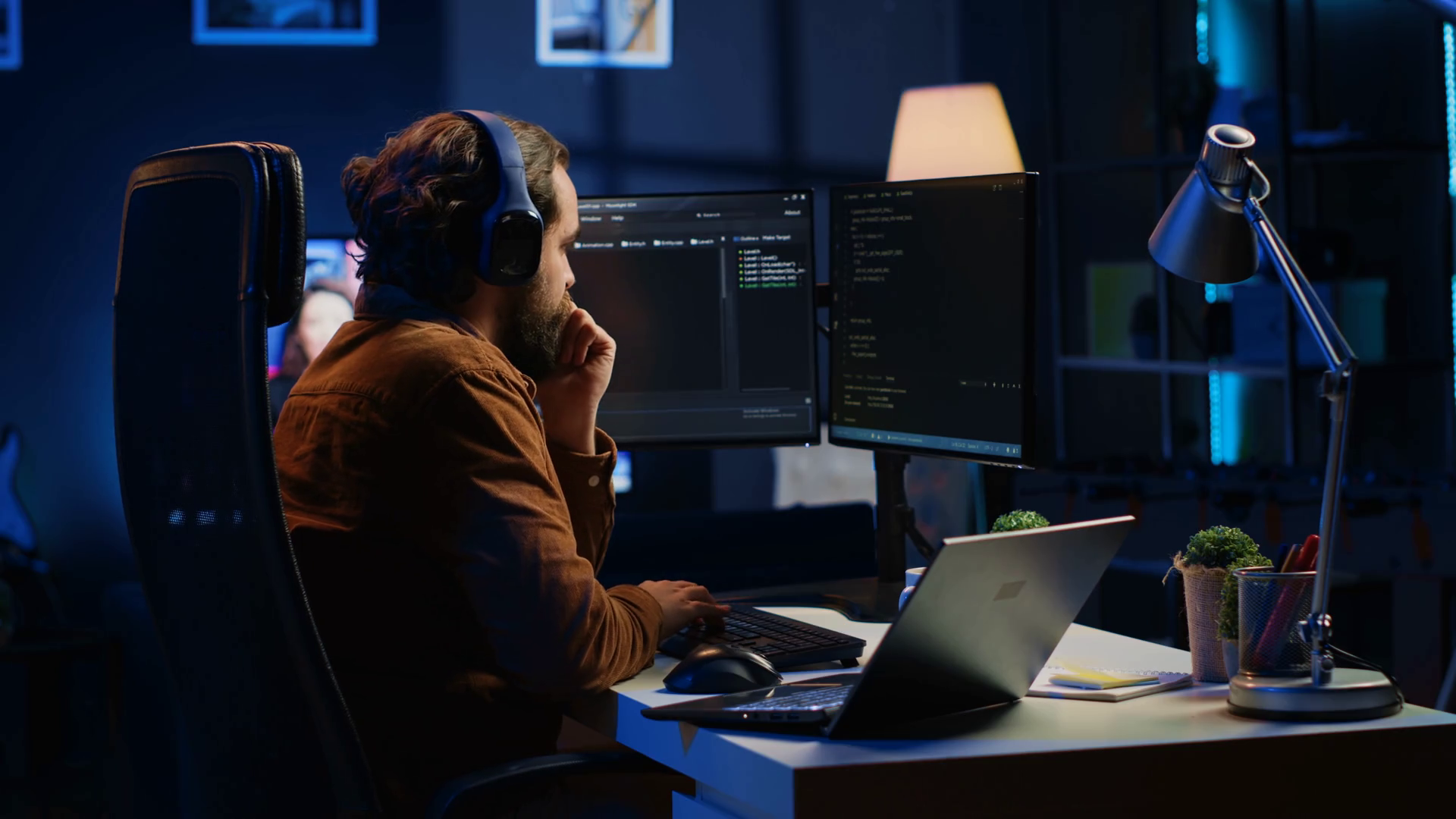 Hyperactive Software Developer Suffering Stock Footage SBV-348842052 - Storyblocks