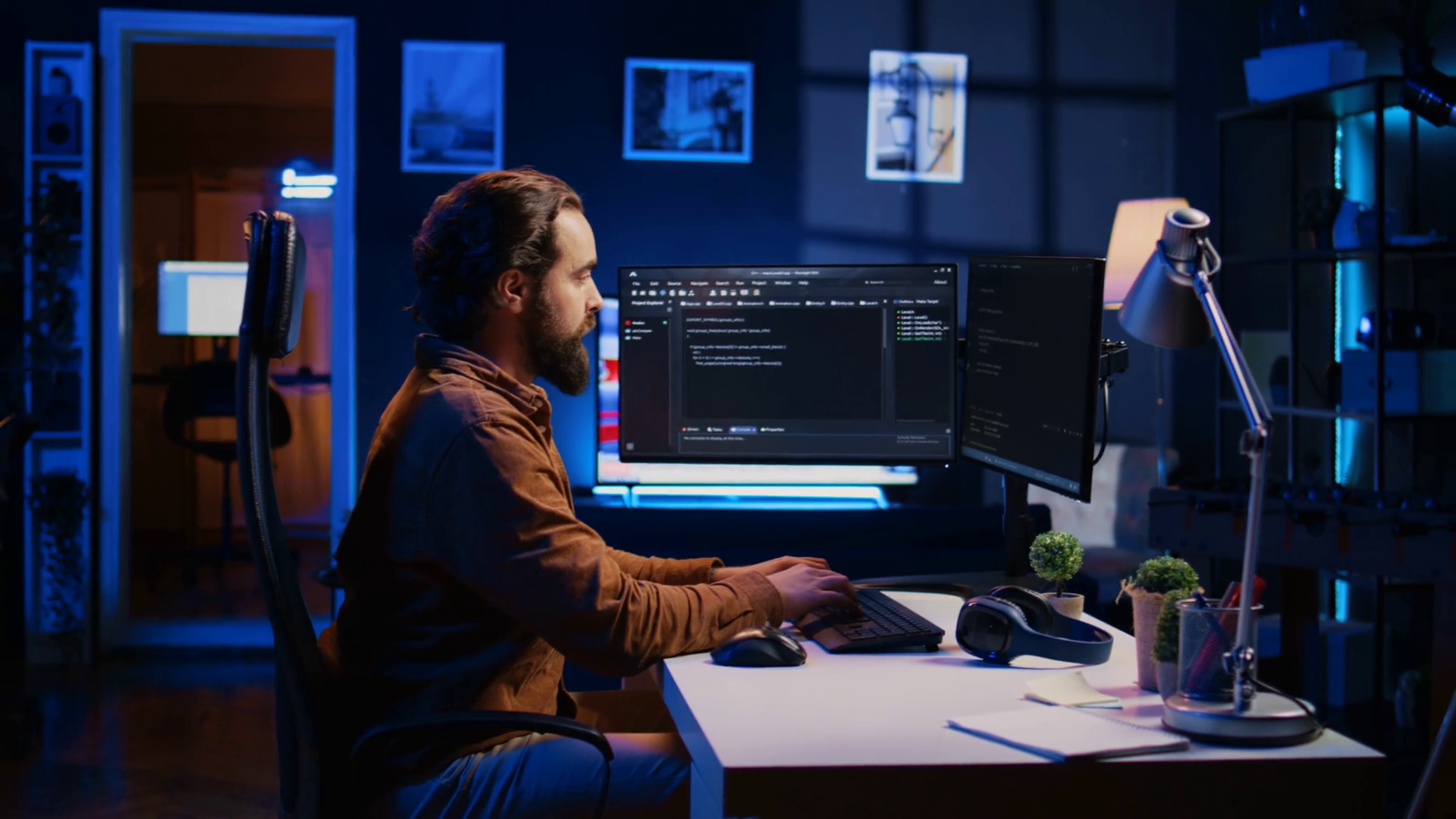Programmer Developing Code On Computer Stock Footage Sbv 348844577 Storyblocks 