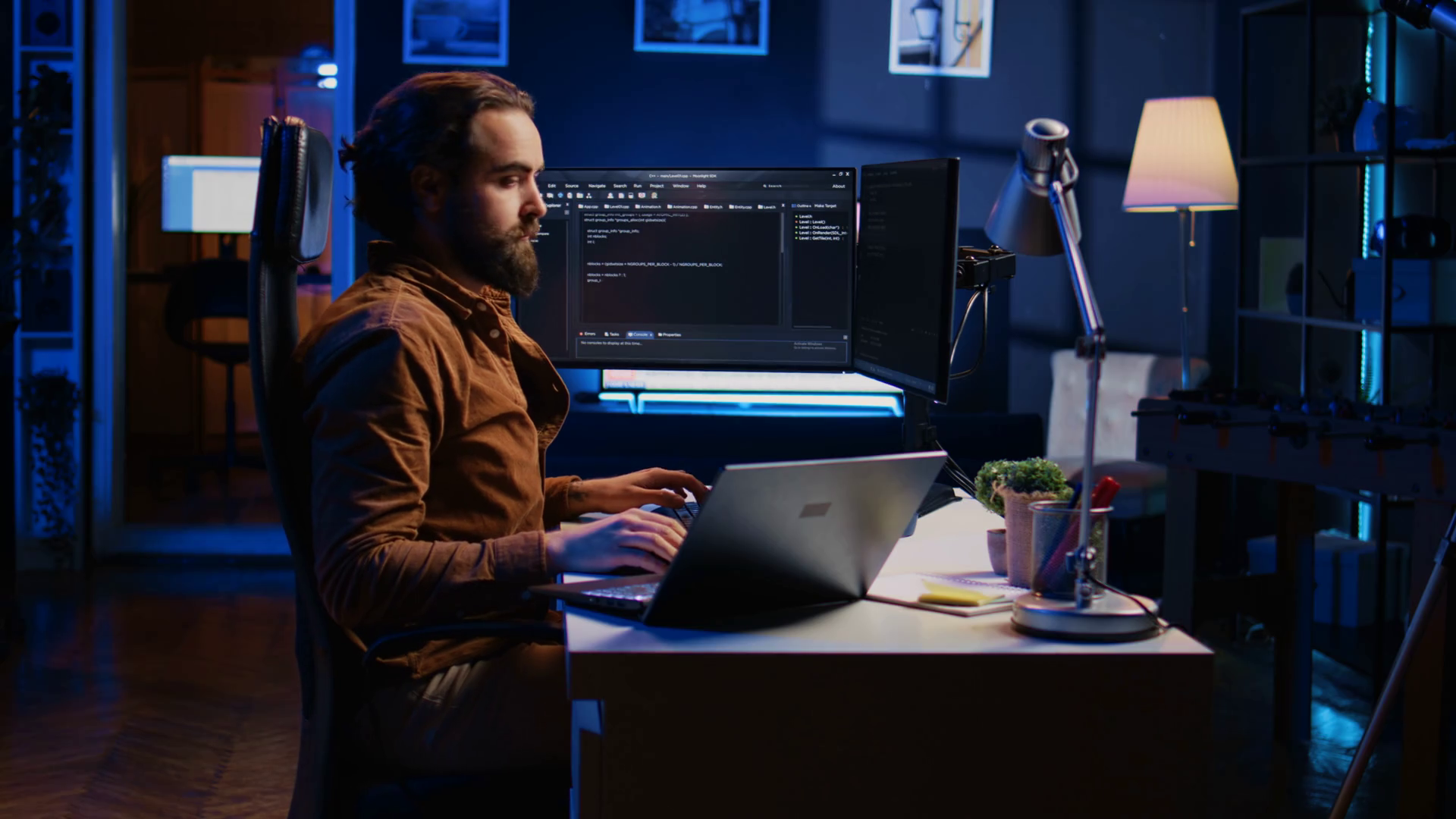 Fatigued Software Programmer Working Stock Footage SBV-348842080 ...