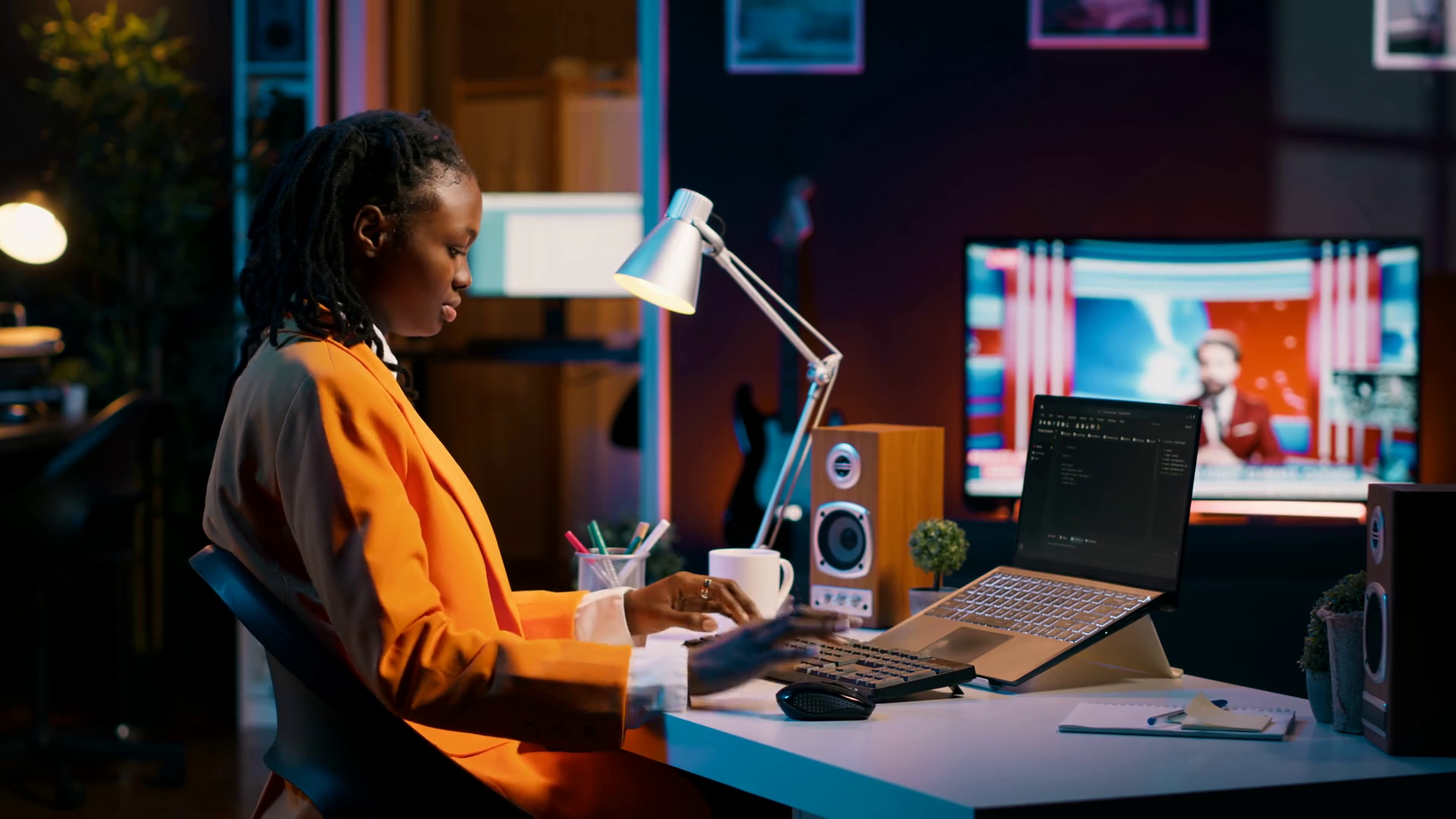 Database Engineer Student Writing Code Stock Footage SBV-348842023 ...