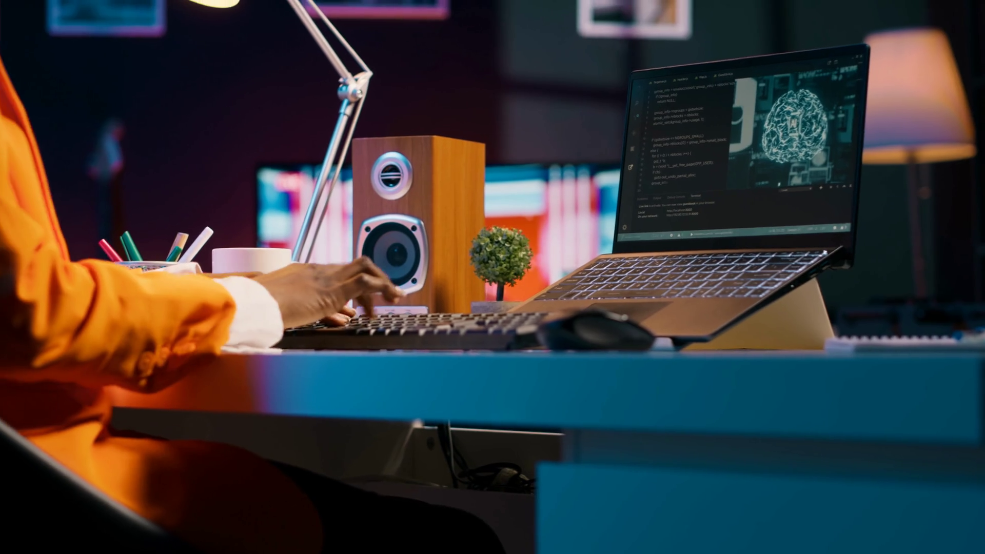 African American System Engineer Using Ai Stock Footage SBV-348841742 - Storyblocks